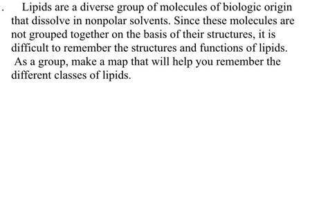 [answered] Lipids Are A Diverse Group Of Molecules Of Biologic Origin Kunduz