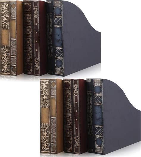 Geetery 6 Pcs File Magazine Organizer 3 X 11 X 12 Vintage Decorative