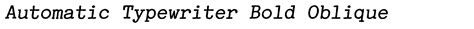 Automatic Typewriter Font Webfont And Desktop Myfonts