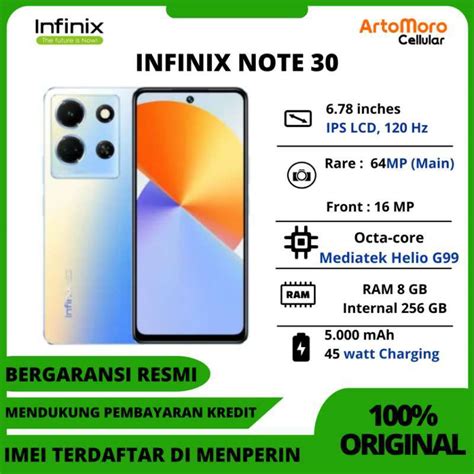 Jual Infinix Note Gb Up To Gb Hz Screen Garansi Resmi Indonesia Di Seller