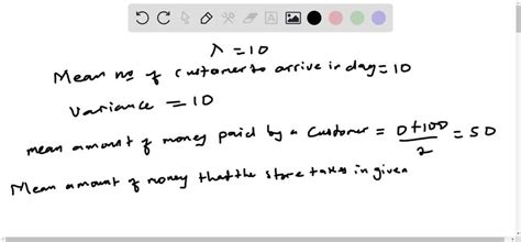 solved the number of customers entering a store on a given day is
