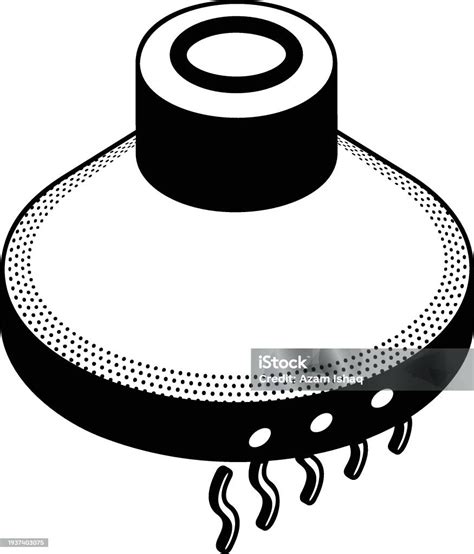 똑똑한 부엌 배기 등각 투영 개념 범위 두건 또는 호브 손으로 그린 벡터 빵집 와 빵집 와 빵집 그림 음식 준비 와 부엌 기구