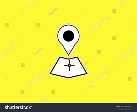 Vector Illustration Direction Map Icon Stock Vector Royalty Free
