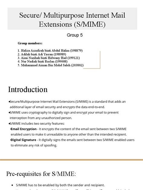 An Overview Of Securemultipurpose Internet Mail Extensions Smime Its Features Benefits And