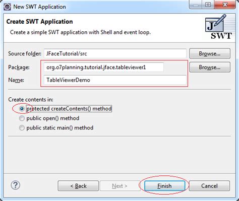 Eclipse JFace Tutorial With Examples O Planning Org