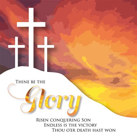 Thine Be The Glory Christian Easter Cards Pack Of 5 Just Cards
