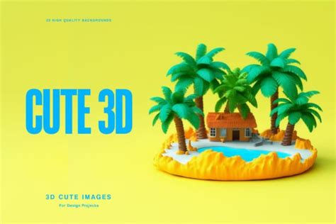 3d Cute Objects Graphic By Sailor · Creative Fabrica