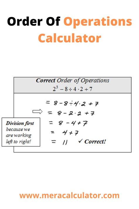 Order Of Operations Calculator Order Of Operations Pemdas Solving