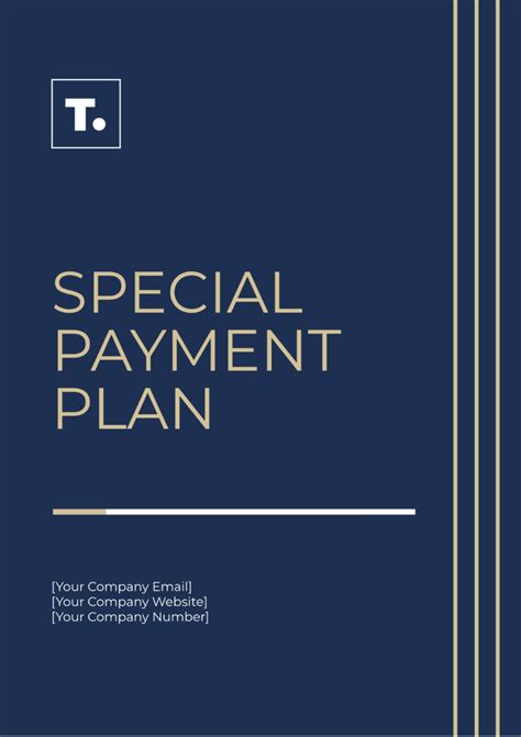Credit Card Payment Plan Template