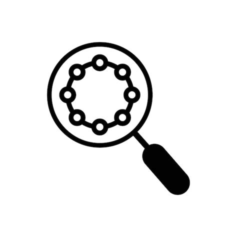 Premium Vector Nanotechnology Magnifier Icon Outline Nanotechnology Magnifier Icon For Web