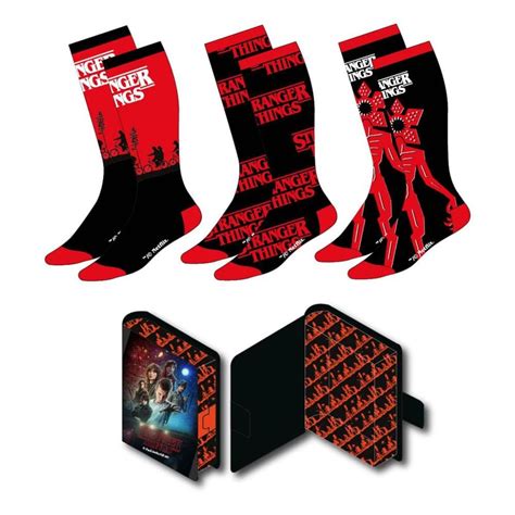 Stranger Things Socks 3 Pack 38 45 Merchoid Uk