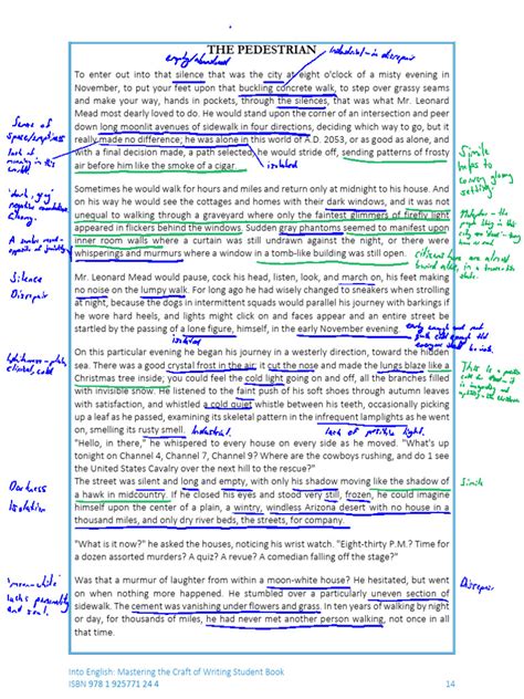 Bradbury The Pedestrian Annotated Pdf