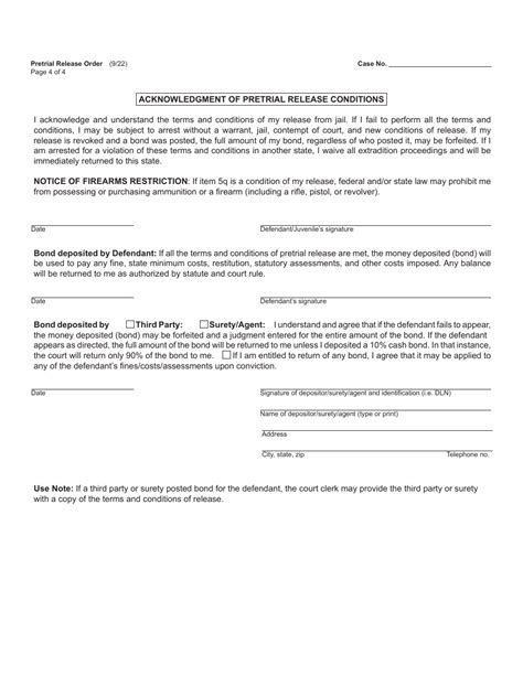 Form Mc240 Download Fillable Pdf Or Fill Online Pretrial Release Order