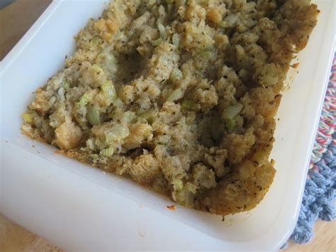 Moms Bread And Potato Stuffing Recipe Homemade Stuffing Recipes Breaded Mushrooms Savory Potato