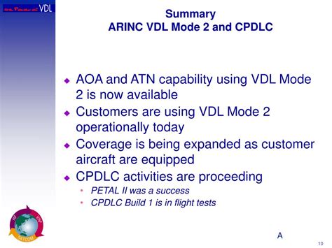 Ppt Atn Subnetwork Implementation Vdl Mode 2controller Pilot Data