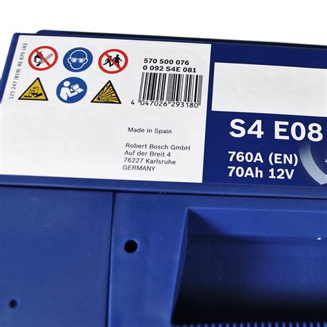 Автомобільний акумулятор Bosch Efb S4e 081 70ah 760a R Автопростір