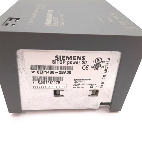 Siemens 6ep1436 2ba00 Power Supply Input 3 Phase 400 500vac Output