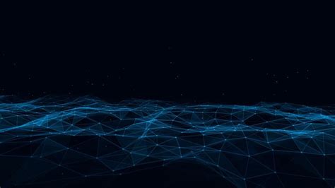 Premium Vector Abstract Technology Wave Of Particles Big Data