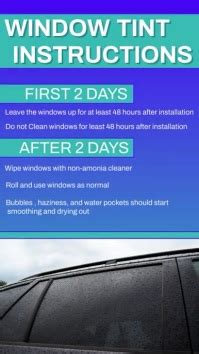 Window Tinting Instructions Social Post Template Postermywall