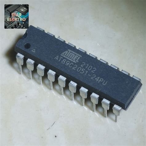 jual at89c2051 24pu dip 20 atmel ic micro flash 8 bit cmos 89c2051 mcs