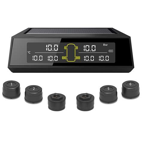 Wireless Tire Pressure Monitoring System Solar TPM Vicedeal
