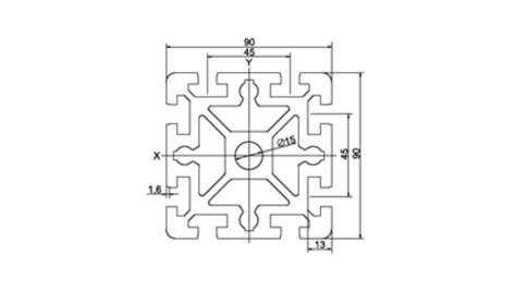 Profil Aluminiu 90x90s Automatizari Industriale Profile Aluminiu Profil Aluminiu Automate