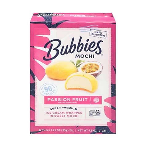 Get Bubbies Mochi Ice Cream Passion Fruit Delivered Weee Asian Market