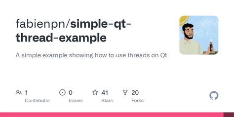 Github Fabienpnsimple Qt Thread Example A Simple Example Showing How To Use Threads On Qt
