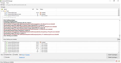how to fix error failed to create directory in android sdk not