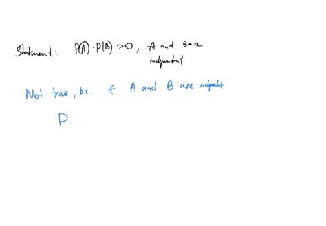 solved given two events a and b state whether each of the following
