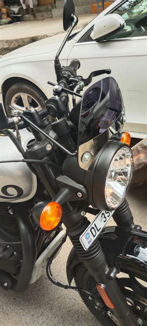 Windshield Visor For Royal Enfield Hunter 350 Tinted Dug Dug