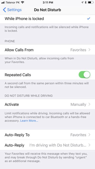 How To Use Do Not Disturb While Driving In IOS