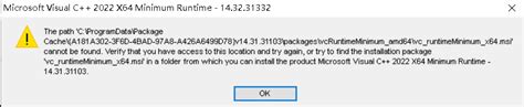 visual c 2015 2022 x64 无法正常安装 microsoft community