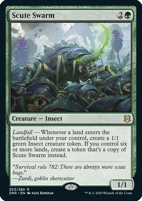 Scute Swarm Mtg Zendikar Rising 203 English Magic The Gathering