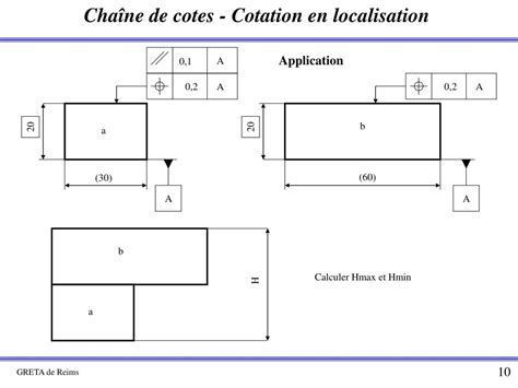 Ppt Chaîne De Cotes Avec Cotation En Localisation Powerpoint