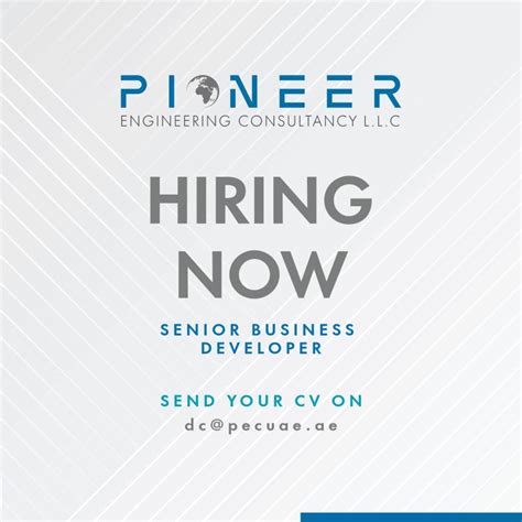 Pioneer Engineering Consultancy Llc On Linkedin Job Title Senior