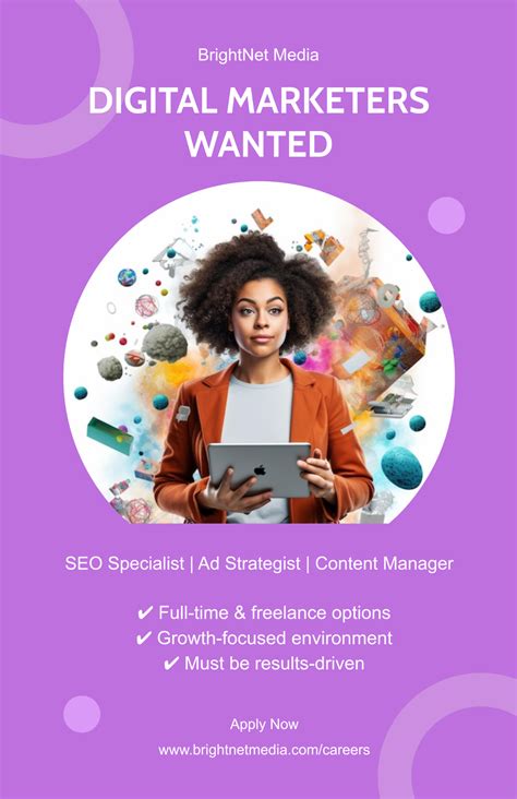 Free Recruitment Poster Templates Editable And Printable