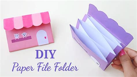 How To Make Mini File Folder DIY Paper Crafts Idea YouTube