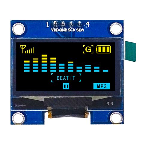 1 3 OLED Module 1 3 Inch Display Module White Blue 128X64 IIC I2C Com Lonten Tech