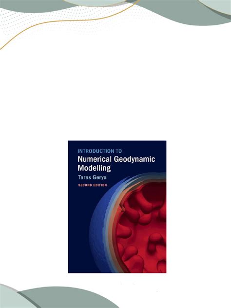 Introduction To Numerical Geodynamic Modelling 2nd Edition Gerya All