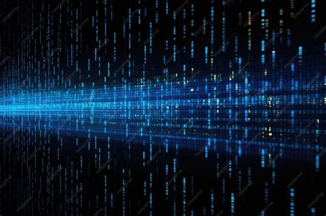 Premium Ai Image A Computer Data Matrix Is Represented By A Vertical