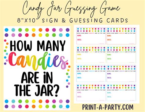 Free Printable Guess How Many Sweets In The Jar Template Fanny Printable