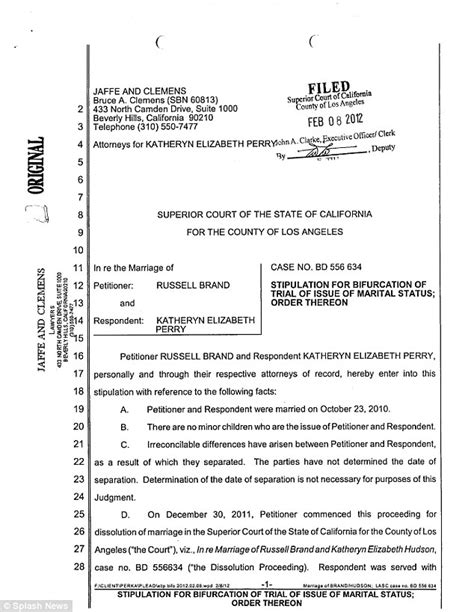 Divorce Paper Free Printable Documents