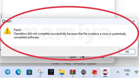 Fix Operation Did Not Complete Access Because The File Contains Virus Potentially Unwanted