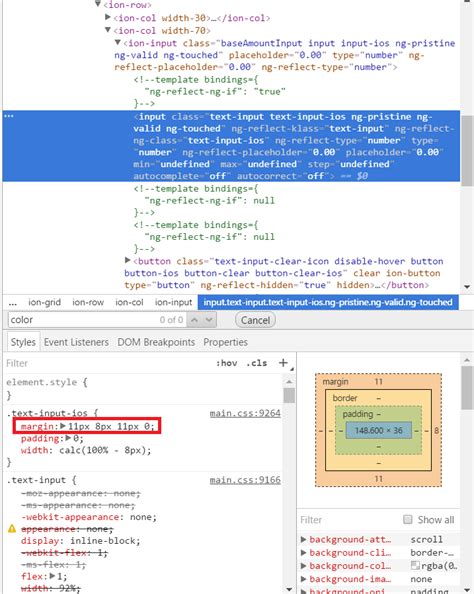 Input Margin Ionic V3 Ionic Forum