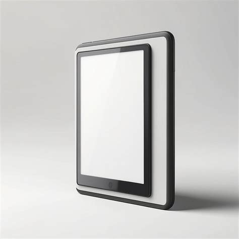 Premium Photo Realistic Ereader Experience Blank White Screen Mockup