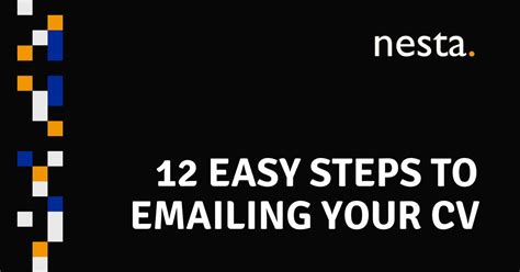 Easy Steps To Emailing Your CV Nesta HK