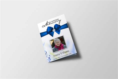 Royal Diamond Funeral Program Template Quickfuneral Llc