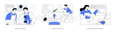 Coffee Shop Isolated Cartoon Vector Illustrations Se Stock Vector Illustration Of Background