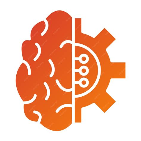 Premium Vector Machine Learning Icon Style